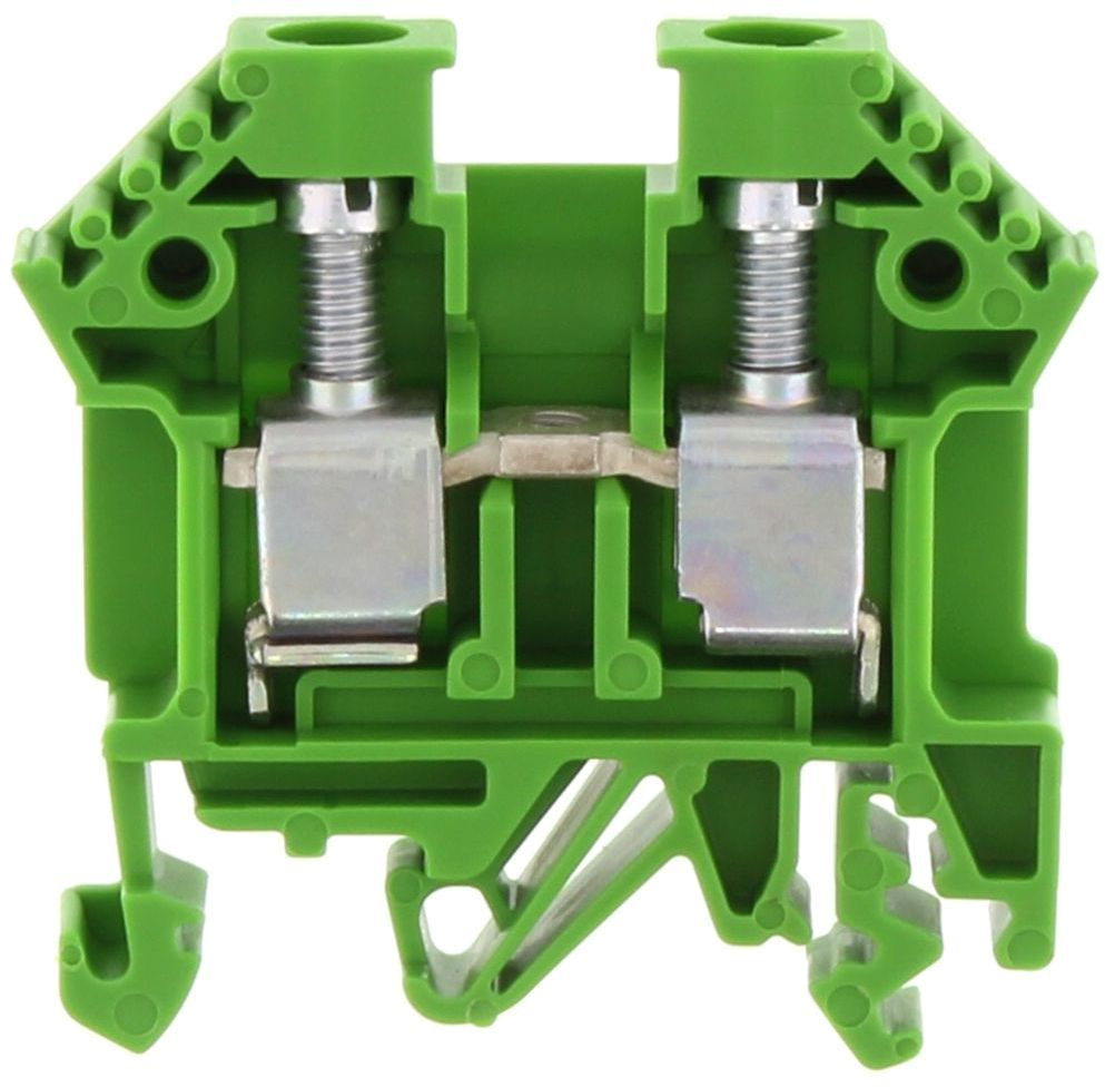 Conta-Clip Single Level 10mm Terminal Block (Green) — Scott Electrical