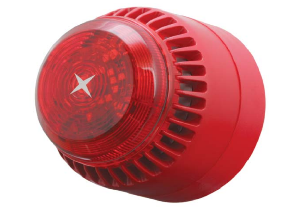 Fulleon RED LED BEACON & SOUNDER 9-28VDC — Scott Electrical