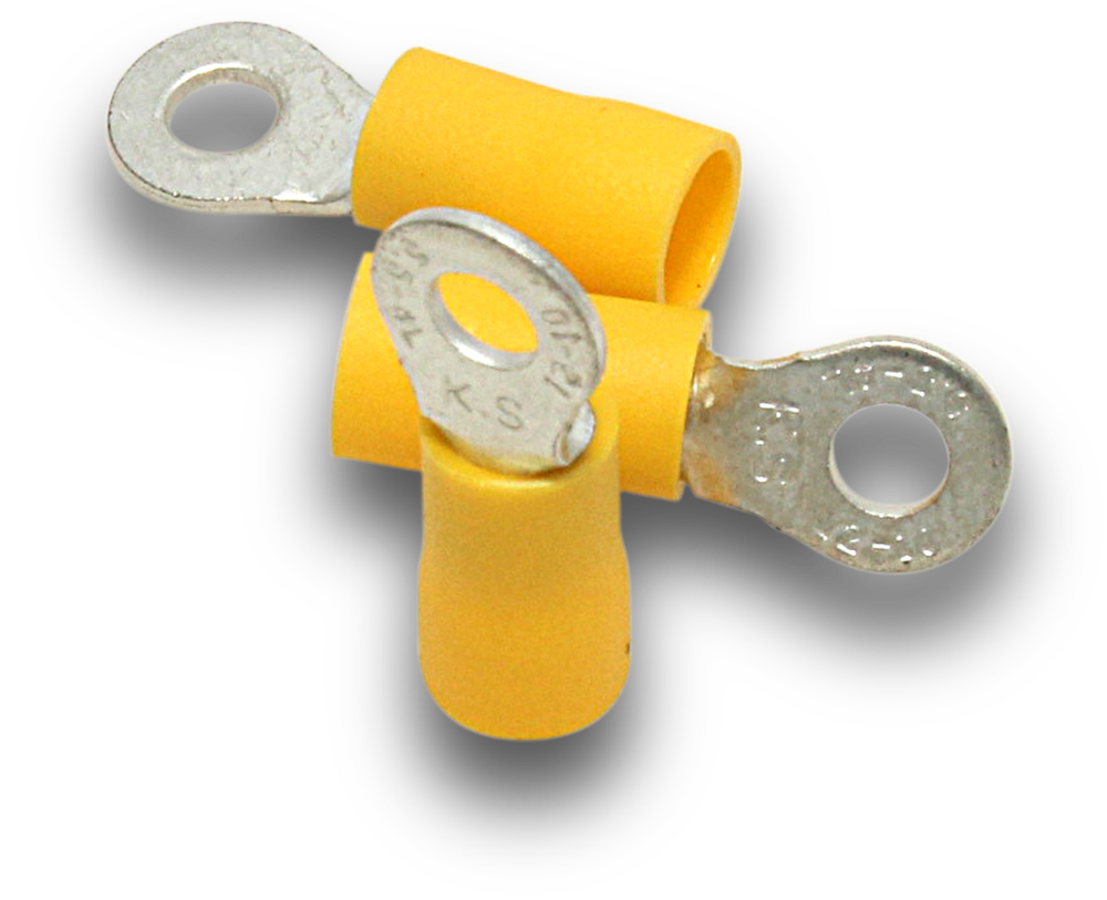 Elecsupp Terminal ring 6.0 4mm Yel S — Scott Electrical