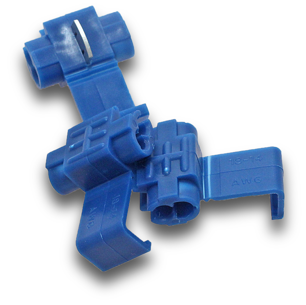 Elecsupp Snap connector 2.5mm Blue — Scott Electrical