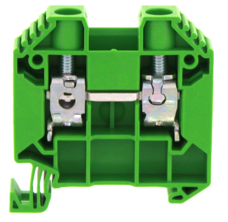 Conta-Clip Single Level 16mm Terminal Block - Green — Scott Electrical