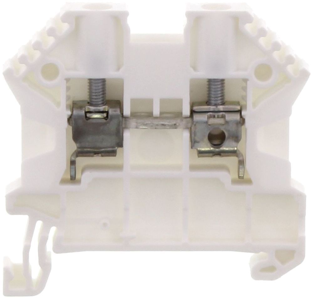 Conta-Clip Single Level 4mm Terminal Block (White) — Scott Electrical