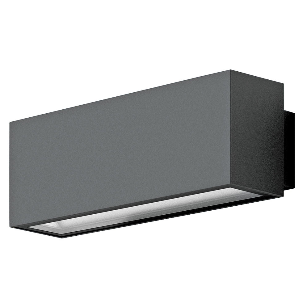 PROLUX LIGHT OUTDOOR WALL 2X6W UP/DN ALU BLACK IP54 3K 170X65X70 ...