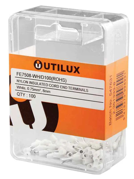 Utilux 100PKT BOOTLACE PIN 0.75mm2 — Scott Electrical