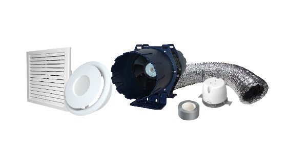 Vynco F16 FAN 150mm 1x Reacher grille and light 1x Fixed grille 410.4m ...