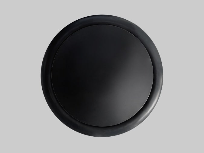 Vynco A/M Reacher Grille Round 125mm Satin Black — Scott Electrical