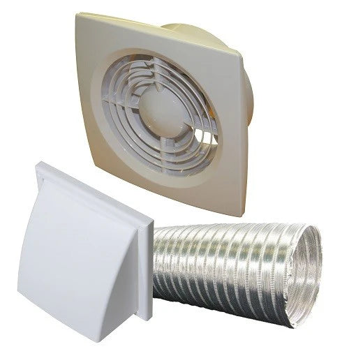 Weiss 150mm Speed Adjustable Through Wall Exhaust Fan With Cowl — Scott ...