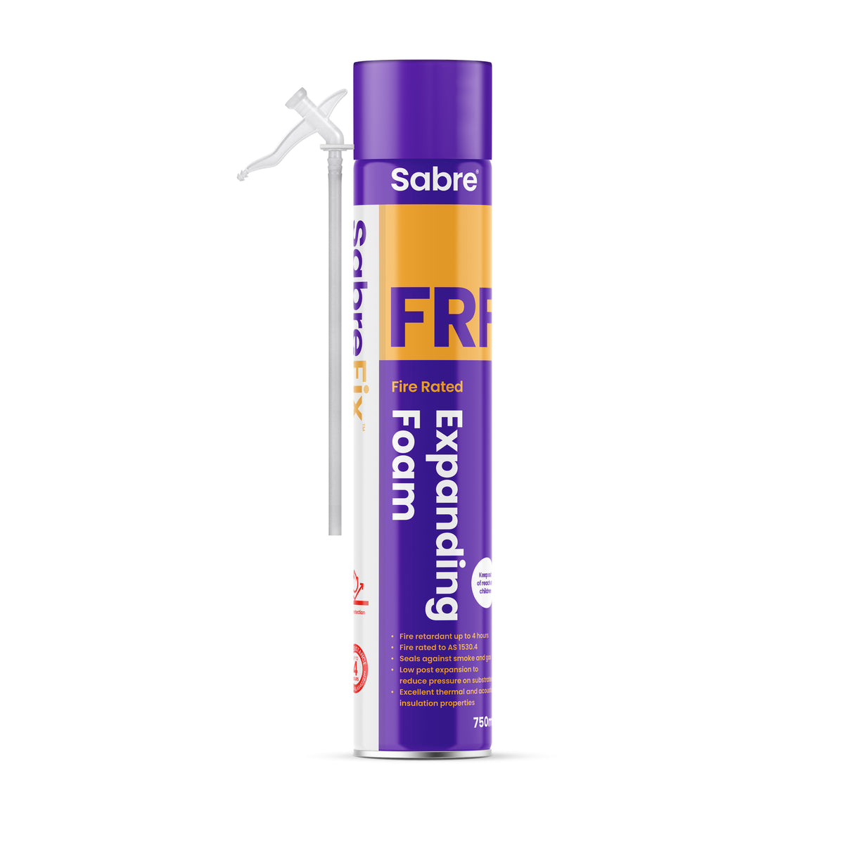 Elecsupp Sabre Fire Foam Expanding Polyurethane 750ml — Scott Electrical