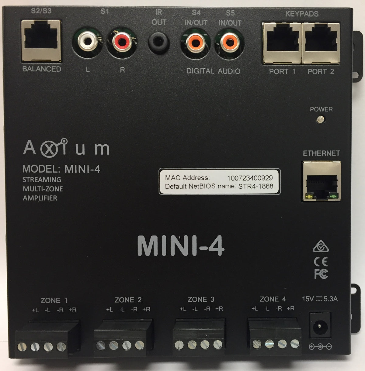 CDL Axium Multiroom Streaming Amplifier Mini 4 Powered Zones — Scott ...