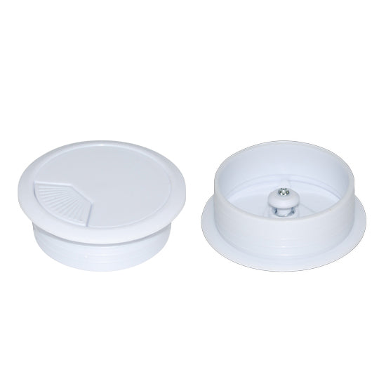 CDY Dynamix 60mm Desk Grommet WHITE — Scott Electrical