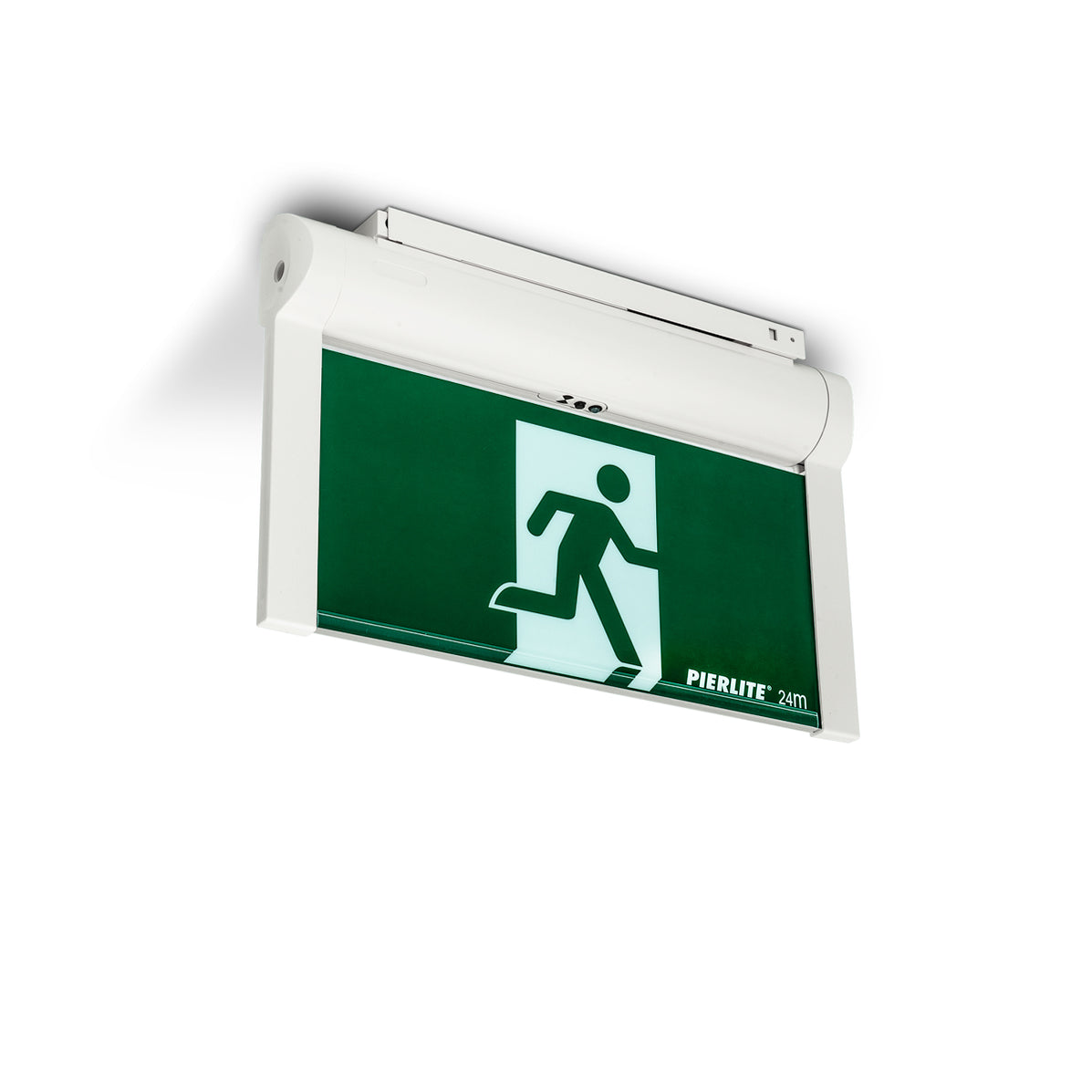 Pierlite Emergency Exit 5W Maintained Black BLADE — Scott Electrical