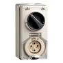 Pdl Switch socket 4 pin 20A White — Scott Electrical