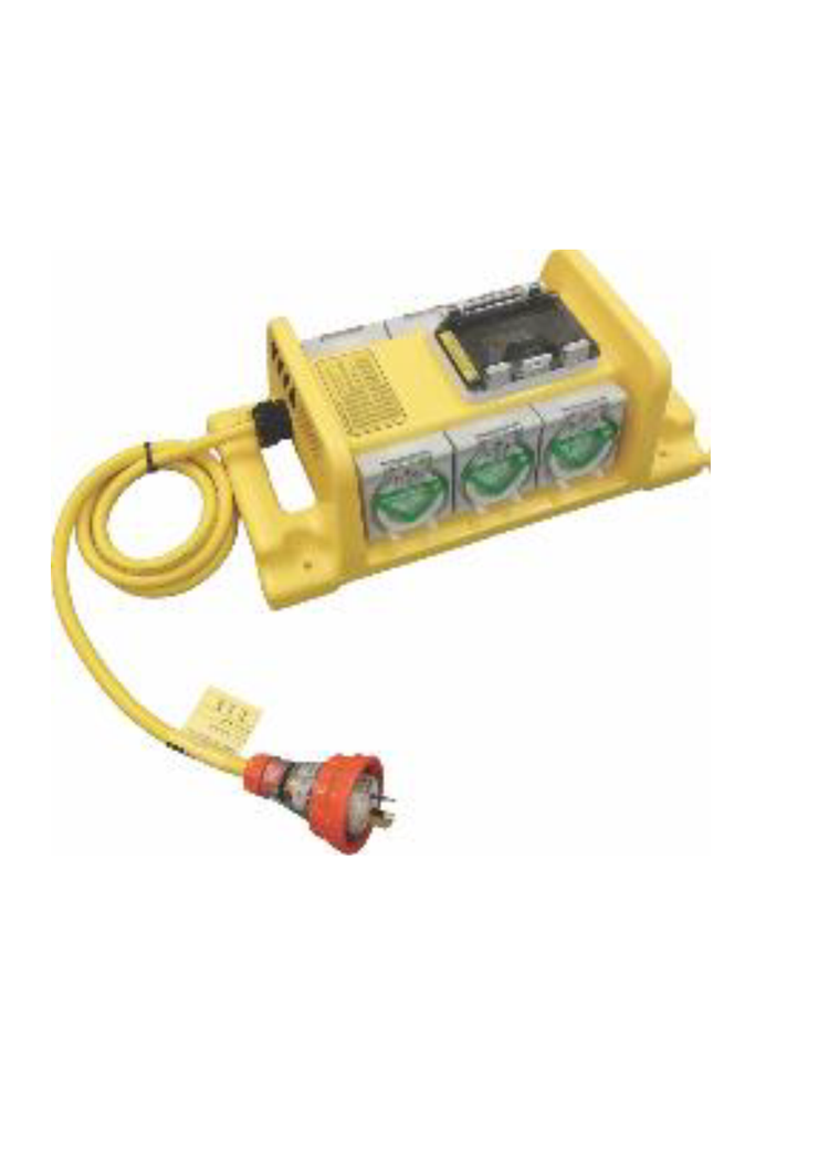 Lifeguard 15A 6way 1PH Portable Socket Outlet C/W ELCB — Scott Electrical