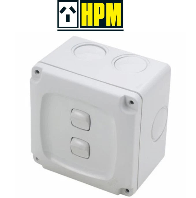 Legrand HPM Switch 2gang 10A surface IP56 — Scott Electrical