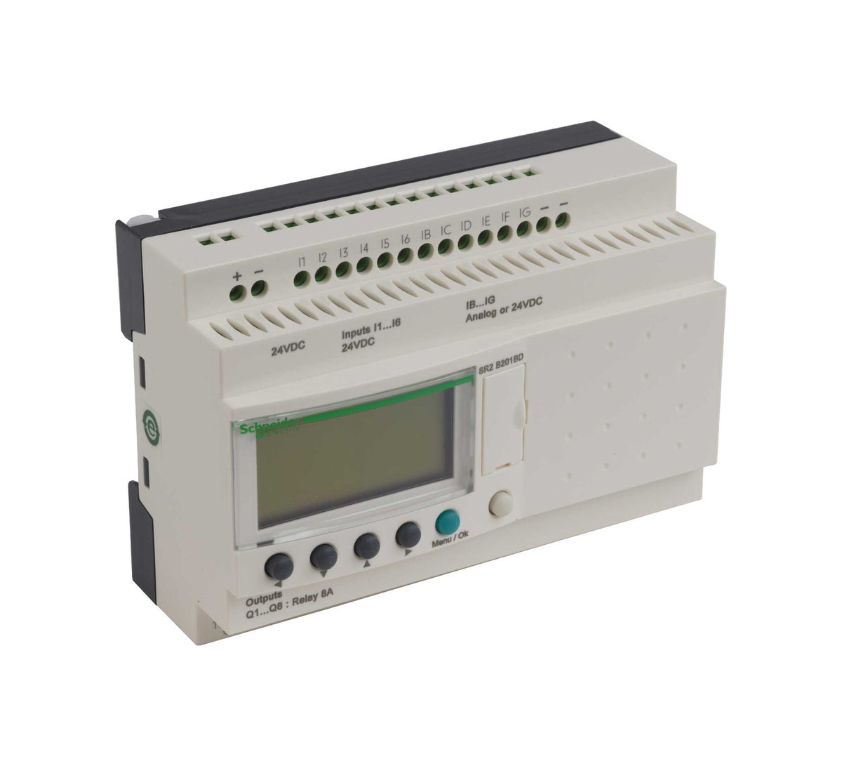 Schneider SR 20 I/O REL. 24VDC DISPL & CLK — Scott Electrical