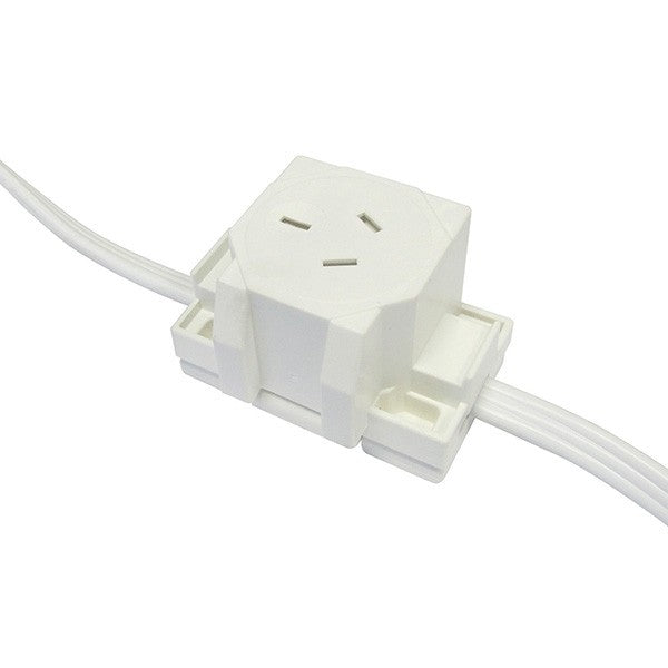 Tradesave Single Plug Base Socket. Self Terminating. White colour. Rat ...