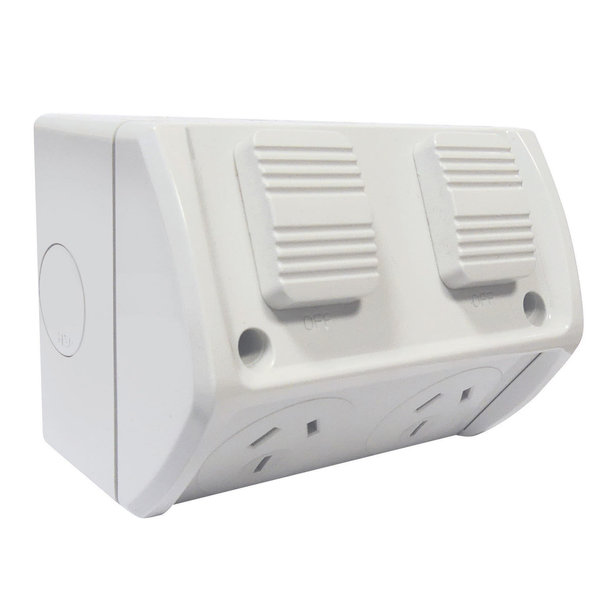 Tradesave Switched Socket 10A Waterproof Double Grey IP54 — Scott ...