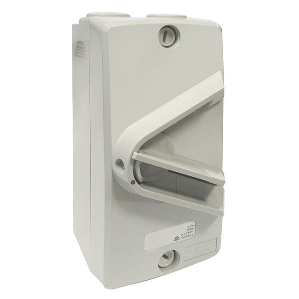 Tradesave Weatherproof Isolator Switch.3 Pole. IP66. 63A. Grey heavy d ...